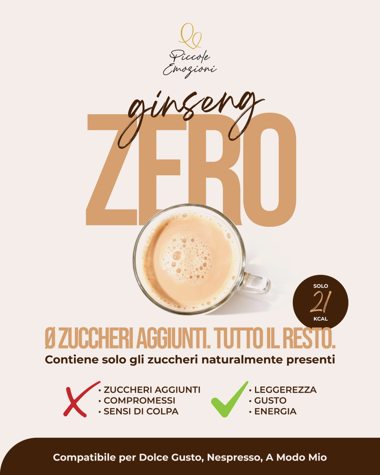 Ginseng Zéro | Lavazza A Modo Mio Compatible | 10 Gélules | Petites ...